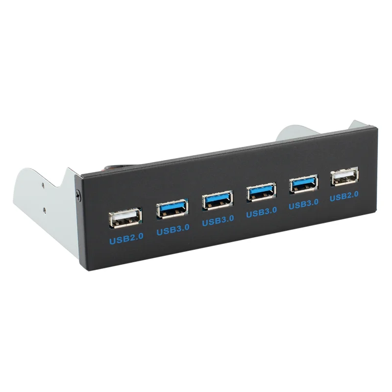 6 Ports 5.25 Inch Custom Computer Parts Front Panel With 4-port Usb 3.0 ...