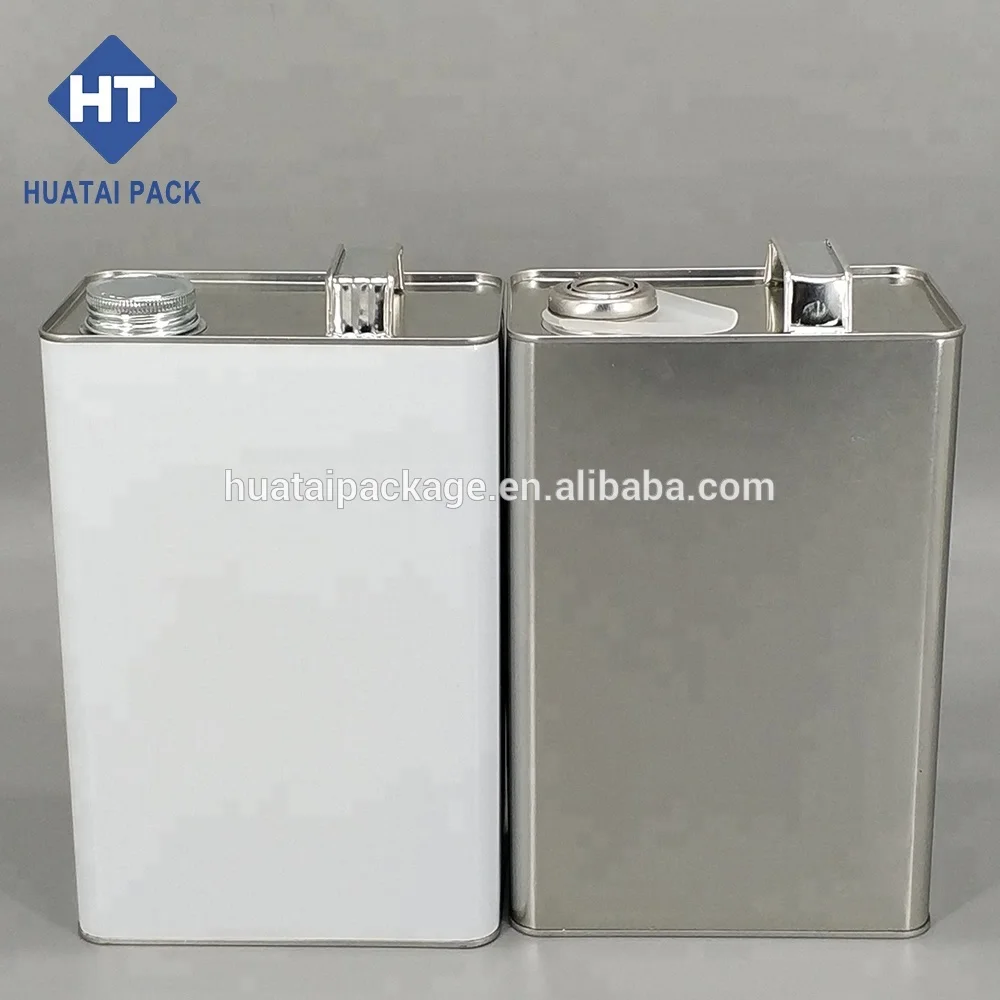 1 Gallon F-Style Square Paint Tin Can Container - High Quality