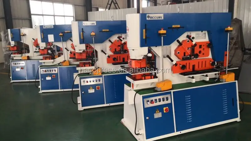 Hydraulic Universal Combined Ironworker, Double Linkage Hydraulic Metal ...