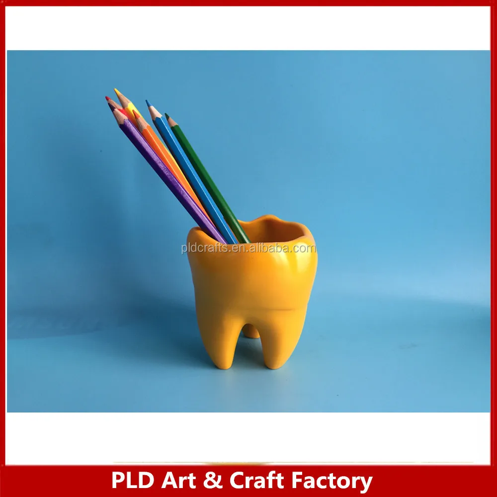 Resin Decorative Cute Tooth Shape Pen Holder - Buy Doctor Pen Holder ...