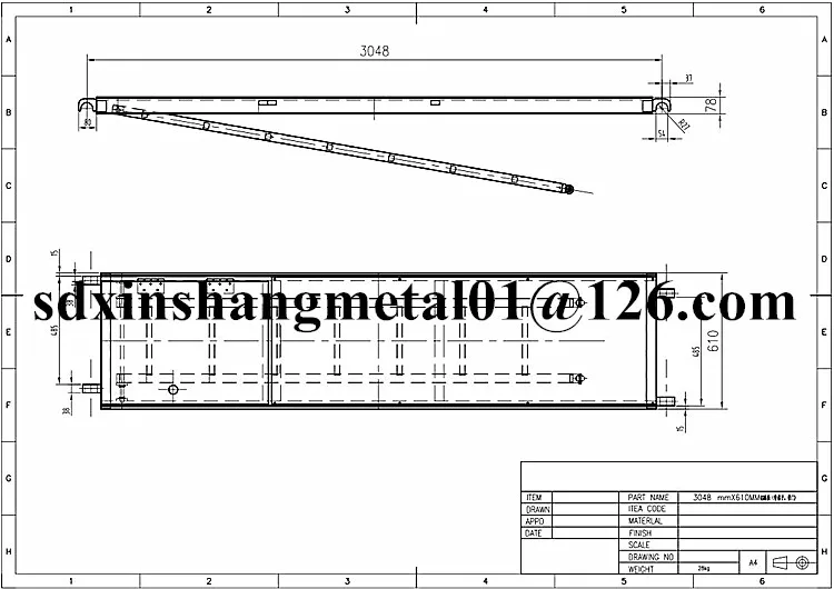 10'x24'' Hatch Scaffold Aluminium Platform with Hook| Alibaba.com