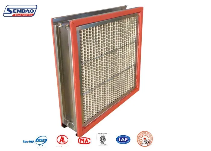 Heat Resistance High Temp Fire Retardant Hepa Air Filter