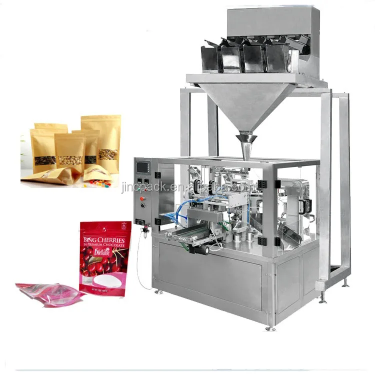 Automatic Premade Zipper Lock Bag Rotary Packing Machine System Doy ...