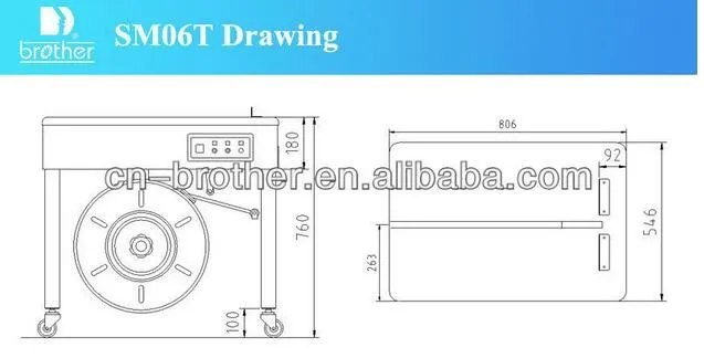 Sm06t Semi Automatic Carton Box Binding Machine Strapping Bundling ...