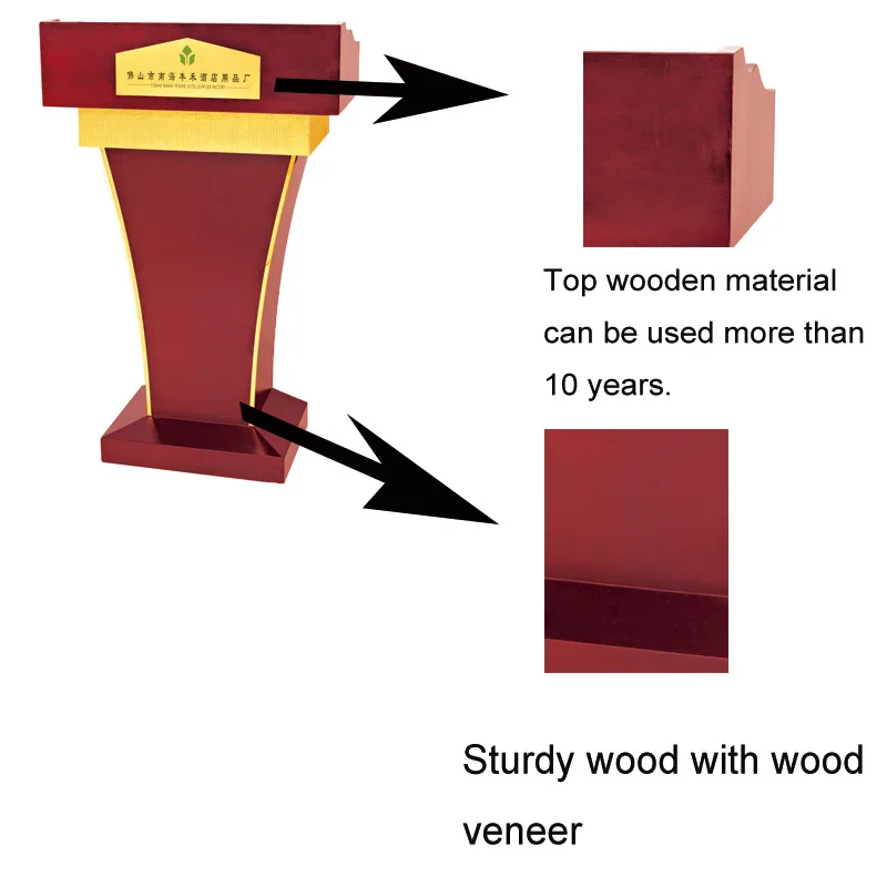 Hotel Wooden Design Rostrum Lectern Pulpit Podium - Buy Design Wooden ...
