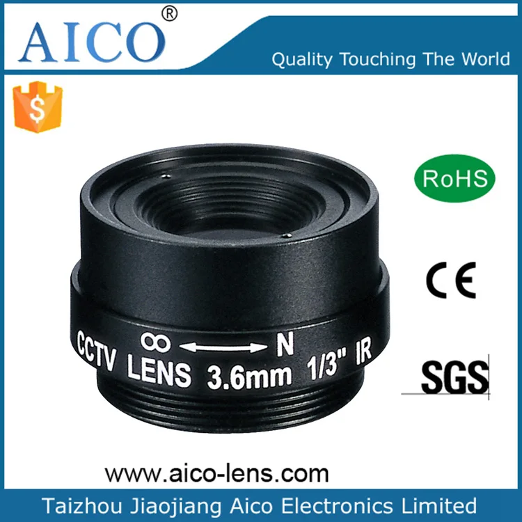 Mega Pixel 3.6 Mm 1/3" F1.8 Focal Length 3.6mm 100 Degree Aperture No 1.8 Cs Mount Csmount Mp ...