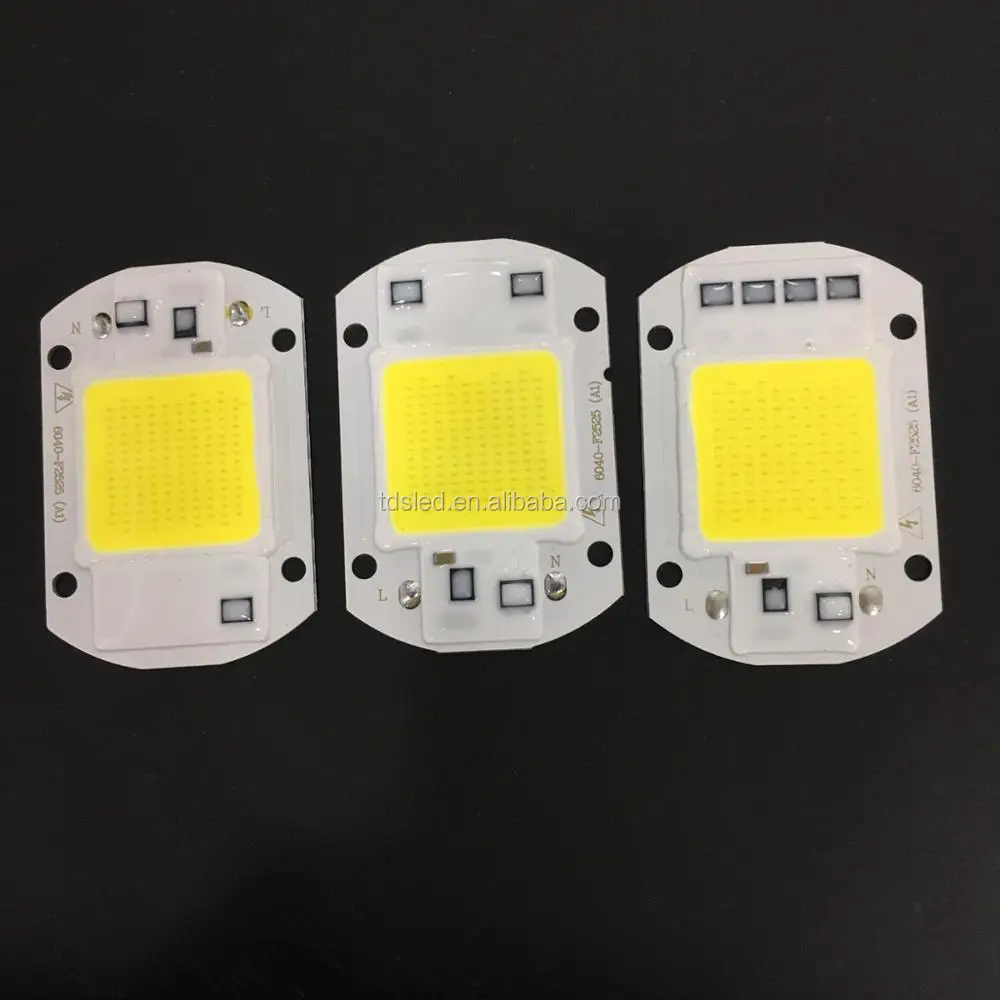 6000k - 6500k 110v 220v Ac Led Chip 50w Cob 4000lm - 4500lm - Buy 220v ...
