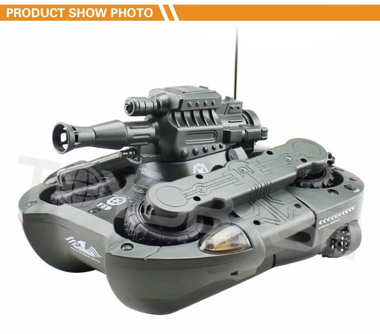 Remote Control Toy - Amphibious RC Tank 1 12 with Lights and Shoot Set