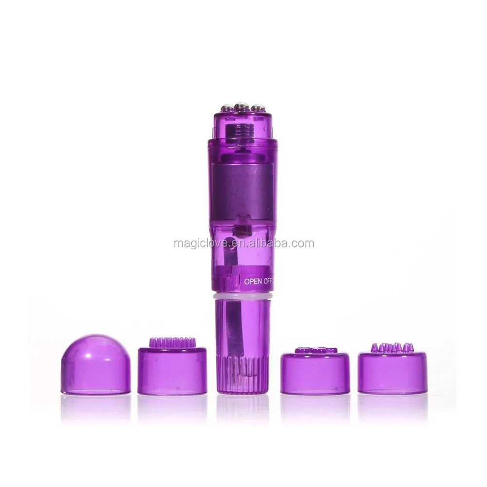 Magic Love 4 Interchangeable Tips Vibrator - Waterproof Sex Toy