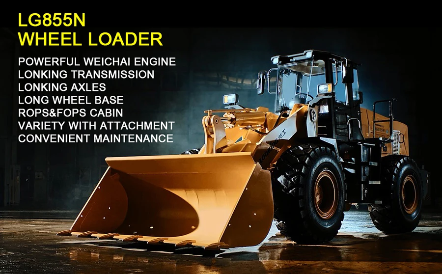 Lonking Wheel Loader LG855N - 5 Ton High Efficiency