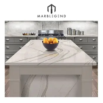 Calacatta Quartz Stone Best Quality Fake Quartz Countertop For Kitchen ...