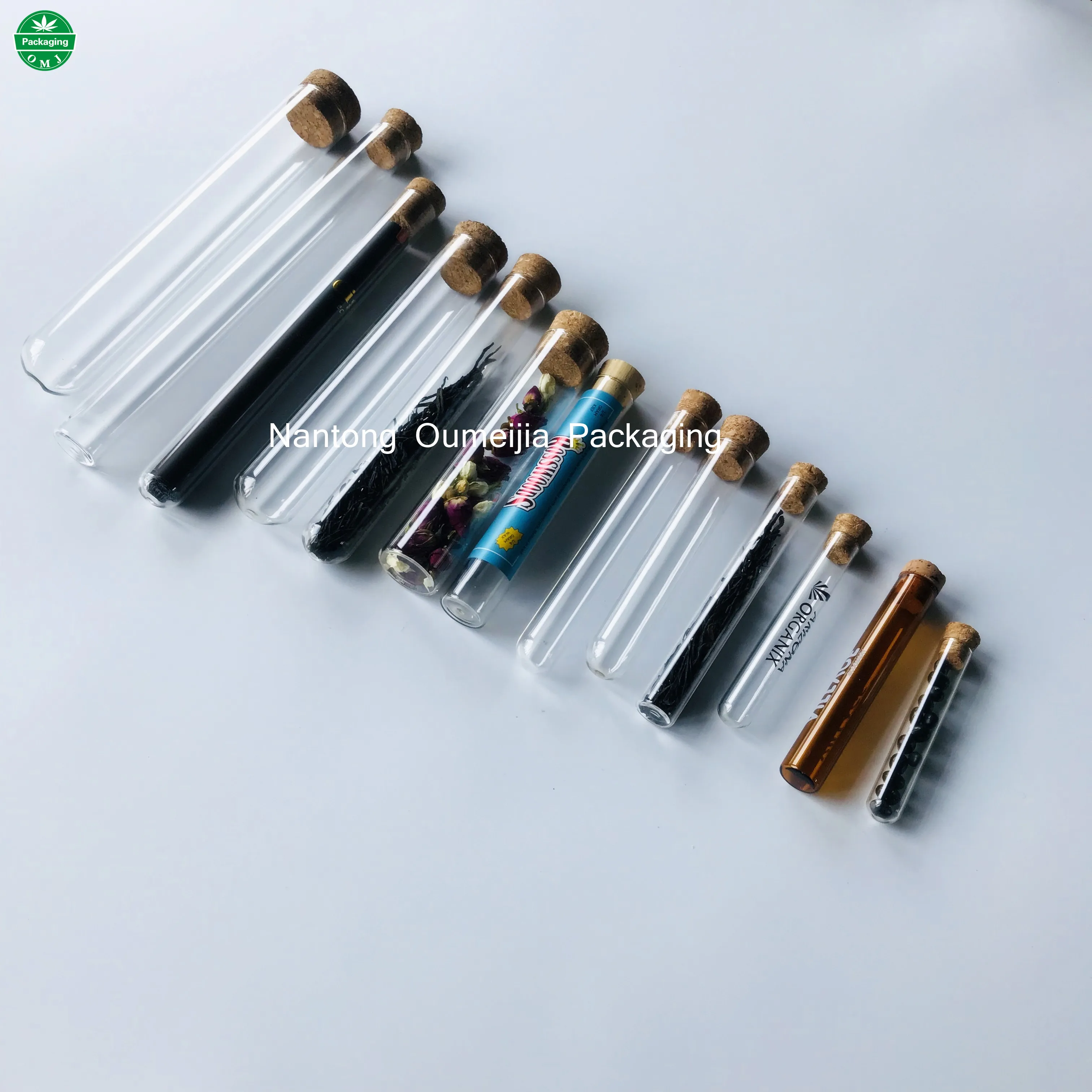 10mm 12mm 13mm 15mm 18mm 20mm Custom Size Glass Test Tube With Cork ...