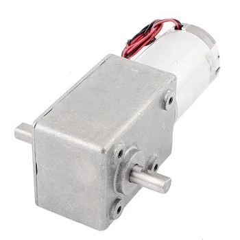 Motor Dc Potente 12v Reversible 55rpm Reductor De Engranaje Eléctrico Motor De Alto Par Doble ...