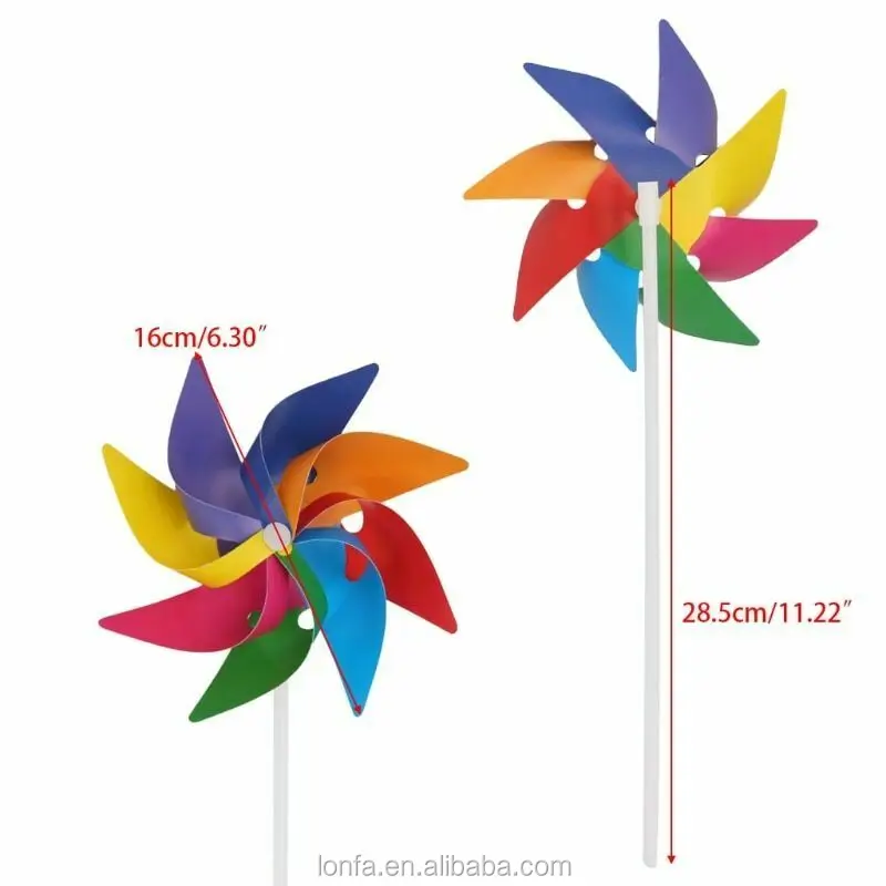 High Performance Children Portable Mini Plastic Toy Garden Windmill ...