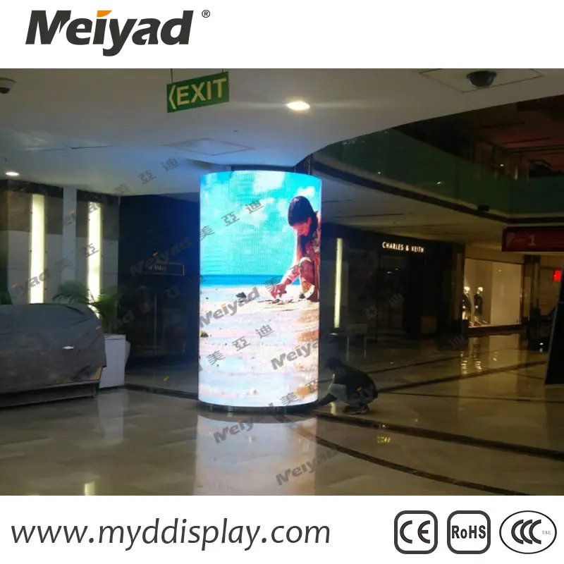Indoor Flexible LED Display Screen - High Quality Iklan Kolom