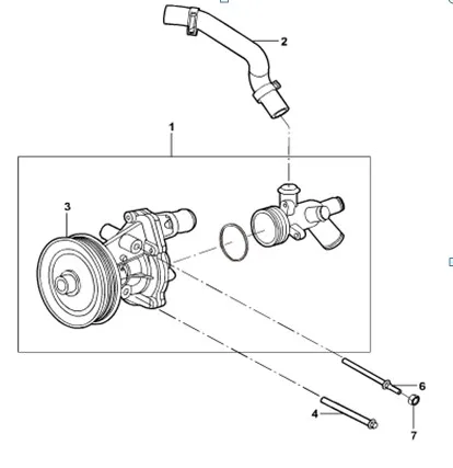 Genuine Water Pump for Ford Transit V348 2.2L BK3Q 8A558 CB
