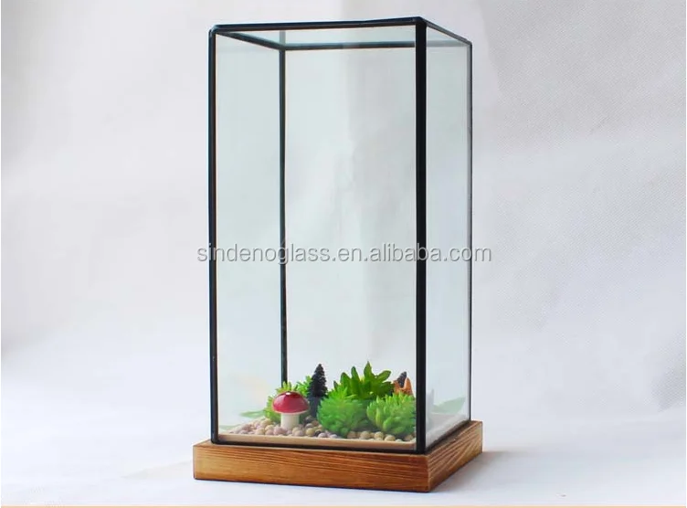 Wholesale Rectangle Shape Glass Geometric Terrarium