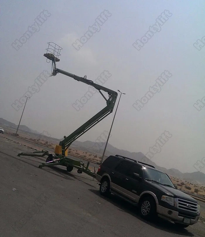 12m Mini Hydraulic Towable Telescoping Boom Lifts Articulated Lift 1 ...