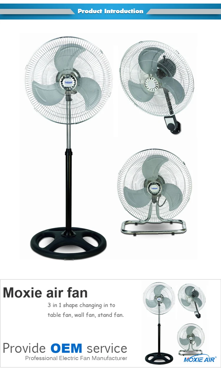 3 In 1 Electrical Appliances Pedestal Fan Industrial Stand Fan - Buy ...