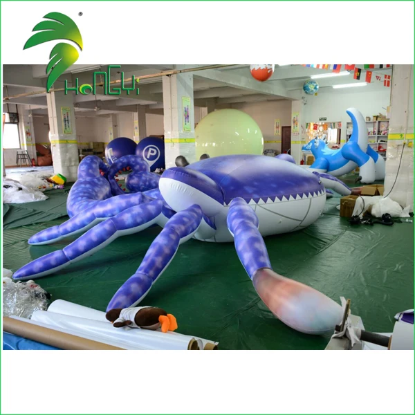 Decorative Floating Giant Purple Air Crabs Design