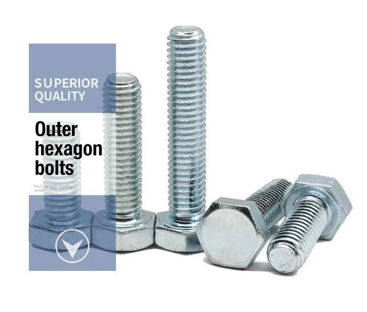 Custom Portable M19 Dimensions Outer Hexagon Bolt - Buy Hexagon Bolt ...