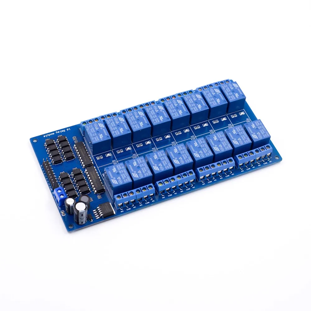 1pcs 16 Channel Relay Module With Light Coupling Lm2576 Power Supply ...