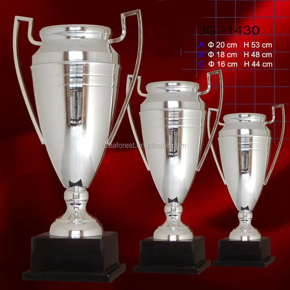 High-end Sports Souvenir - Big Metal Gold Silver Trophy