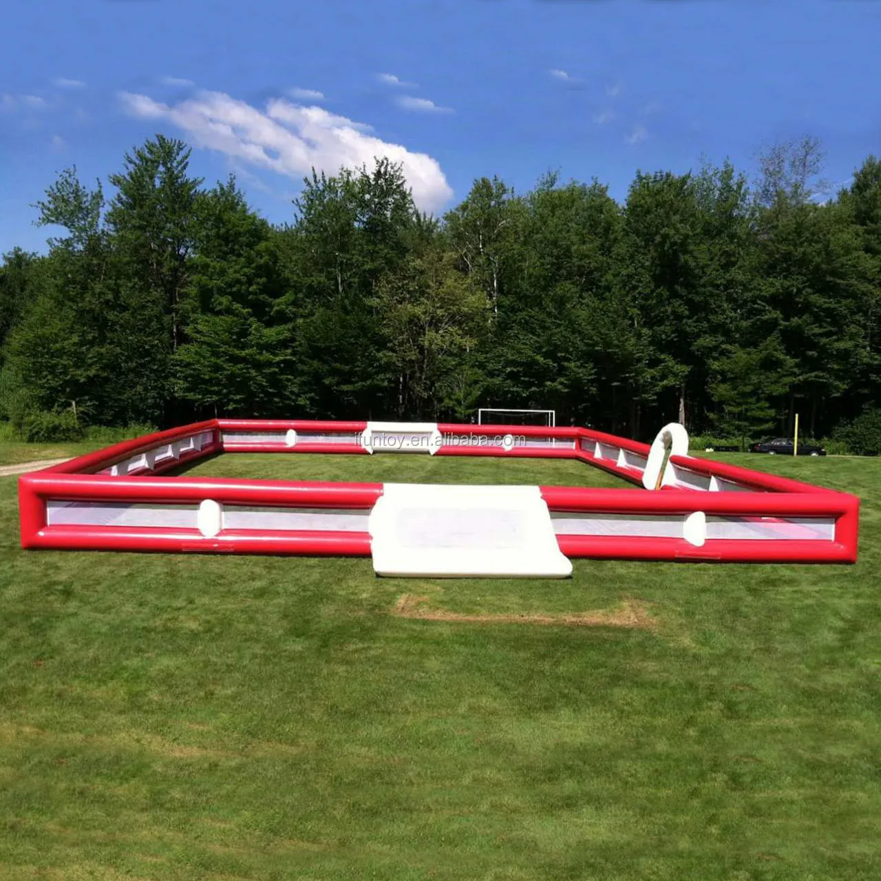 Outdoor Human Foosball Tournament Inflatable Slip And Slide Football ...