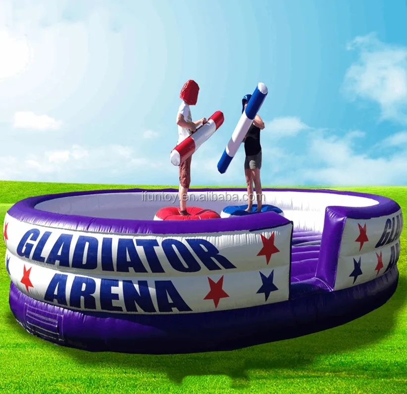Funny Inflatable Jousting Arena With Sticks Party Time Inflatable ...