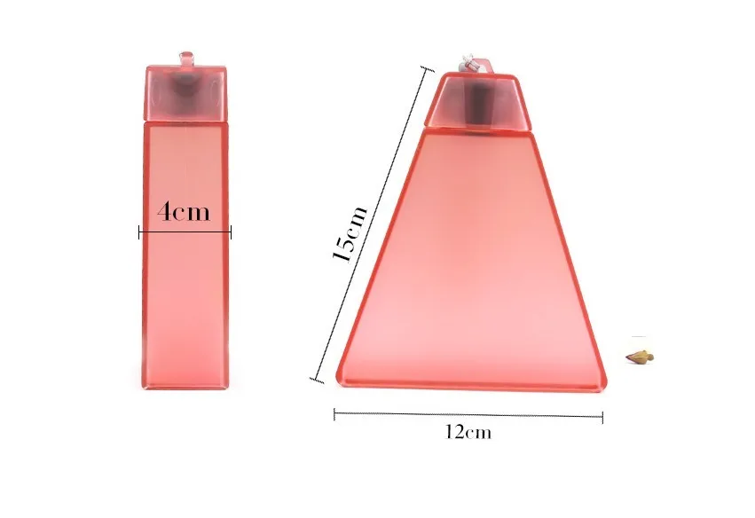 Plastic Pyramid Shape Water Bottle - Triangle Water Bottle