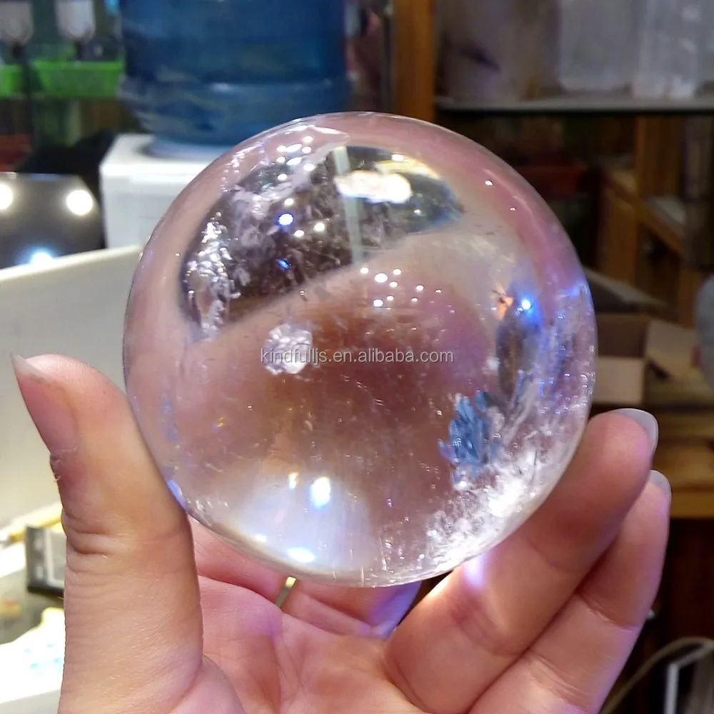 Natural Ice Ball Natural Rainbow Crystal Balls,Rainbow Iceland Spar ...