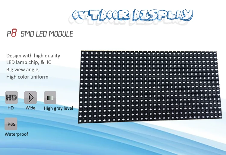 High Quality Led Modules Led Screen Outdoor P8 256x128 - Buy P8 Outdoor ...
