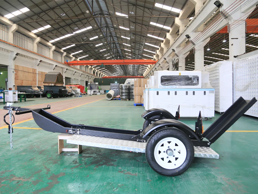 Tow Behind Single Rail Motorcycle Trailer for Sale Products from ...