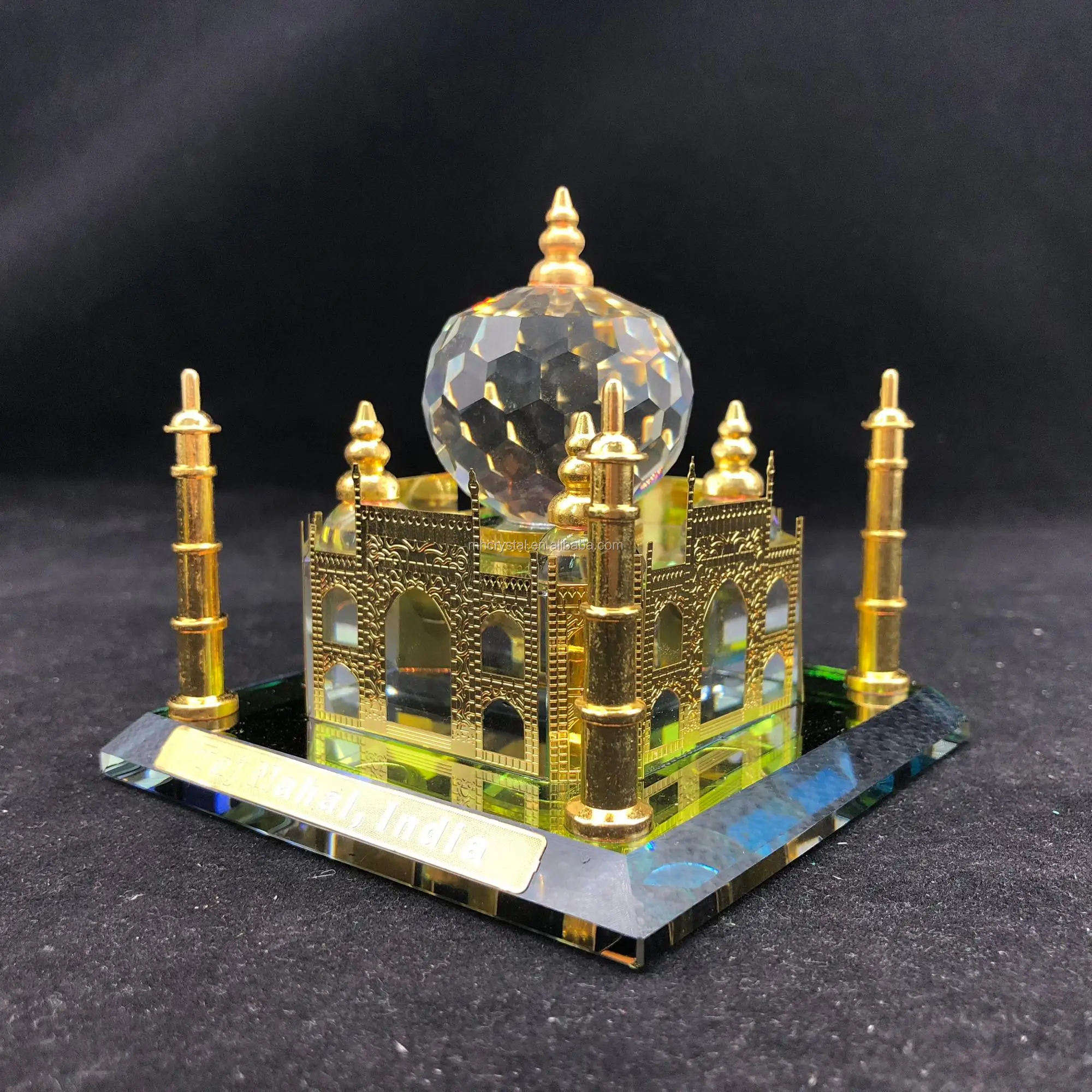 Crystal 24k Gold Plated Taj Mahal Home Decorative Model Mh-g0450 - Buy ...