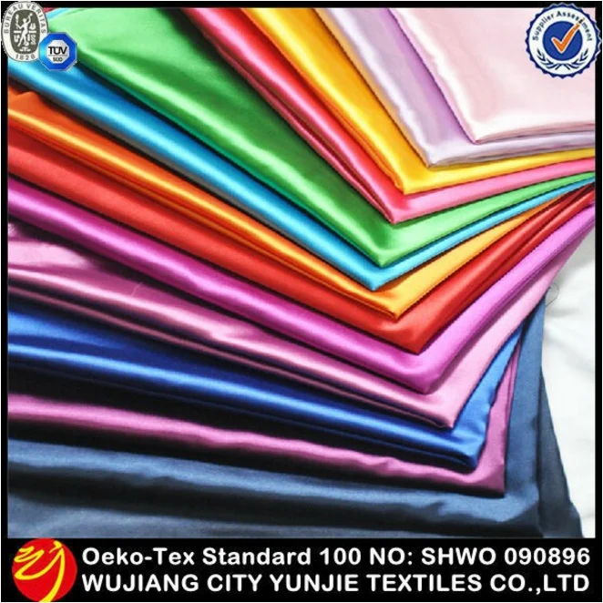 High Quality 150-300CM 100% Polyester Satin Fabric