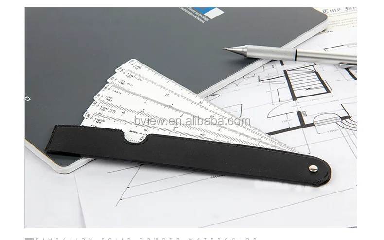 19cm Fan Plastic Scale Ruler For Engineering - Buy Fan Scale Ruler,19cm ...