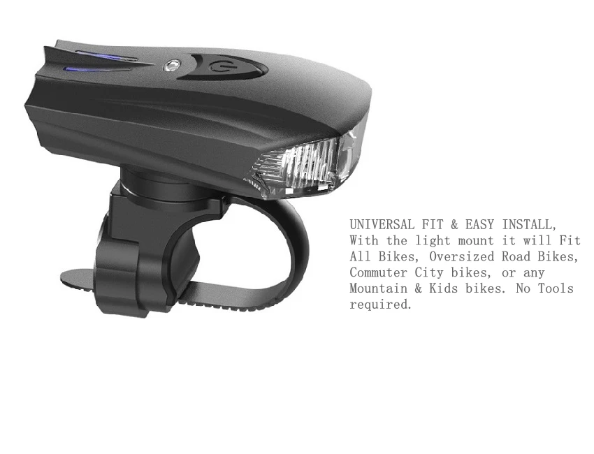 Machfally EOS350 USB Rechargeable LED Bicycle Front Light