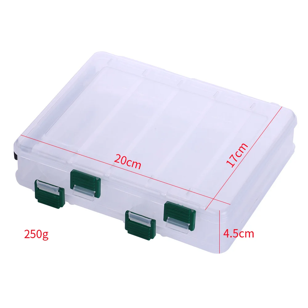 Double Sided 5 Grid Plastic Fishing Lure Box - Buy Plastic Fishing Lure ...