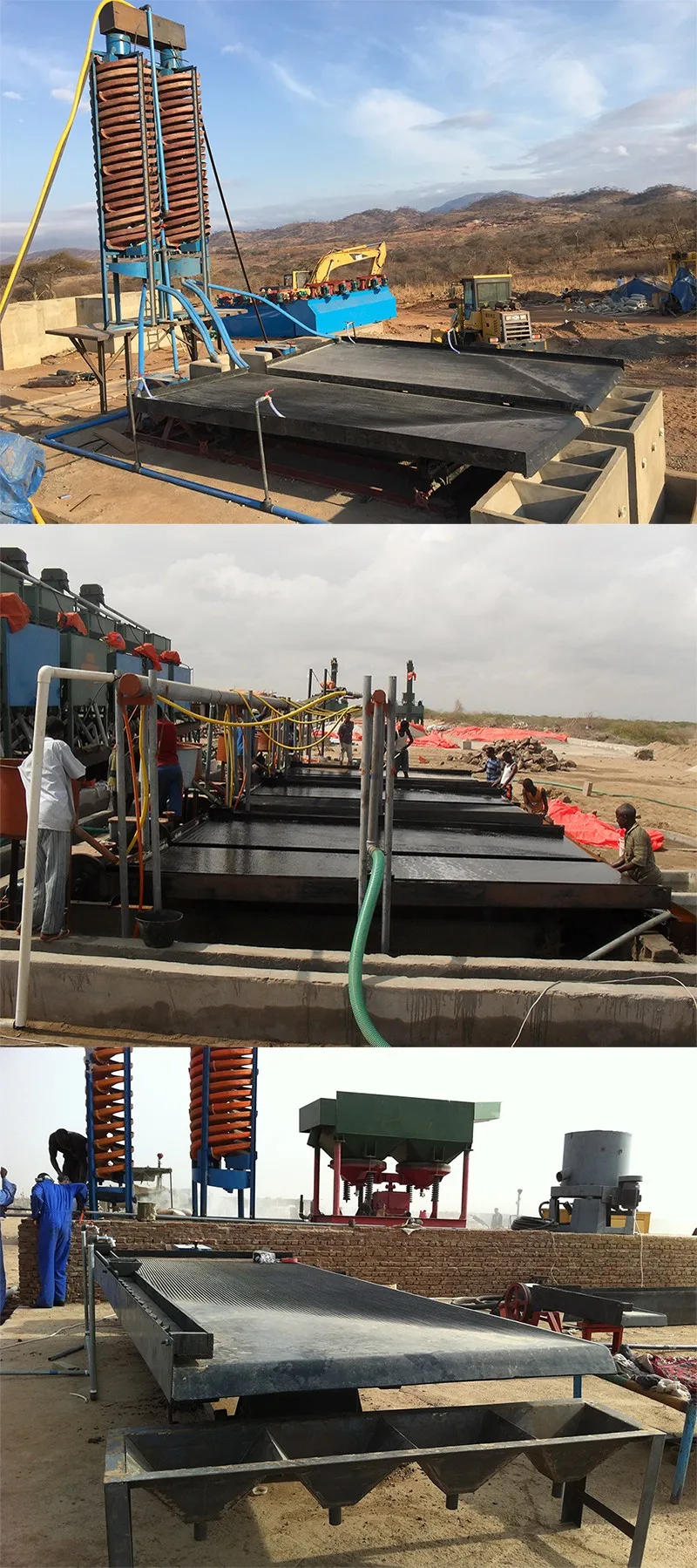 Gravity Separation Machine Gold Shaking Table Gold Concentrator Mineral ...