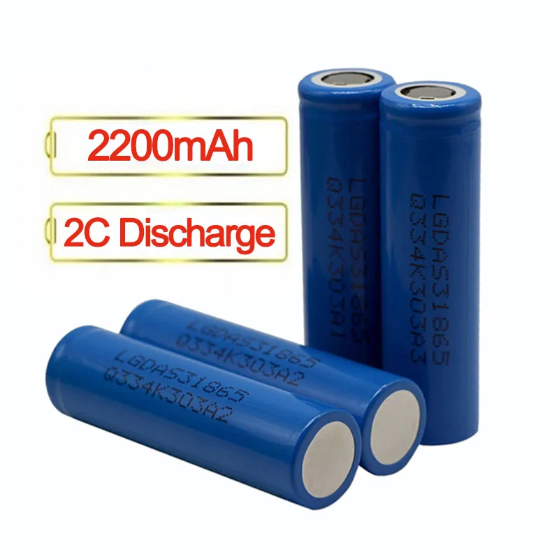 For Lg 3.7v Lgdas31865 18650 Battery 2200mah - Buy Lgdas31865 Battery ...