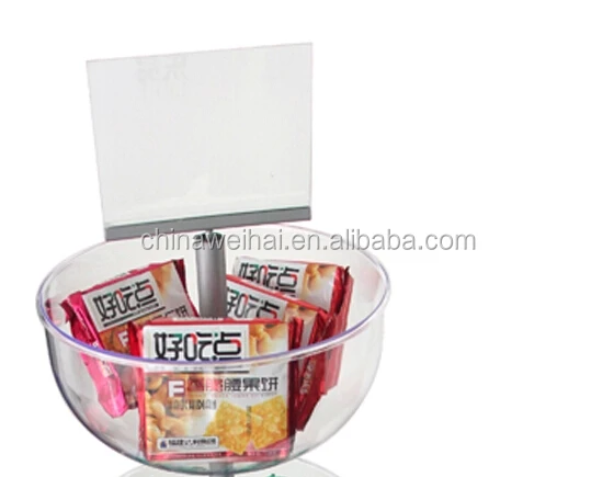 Clear Bowl Shape Retail Floor Display Stand - Buy Retail Floor Display ...