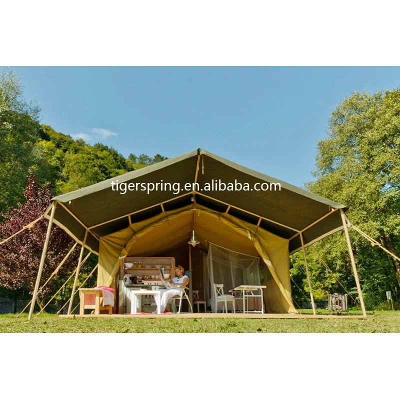 Outdoor Large Luxury Semi Permanent Hotel Glamping Tents - Buy Large ...