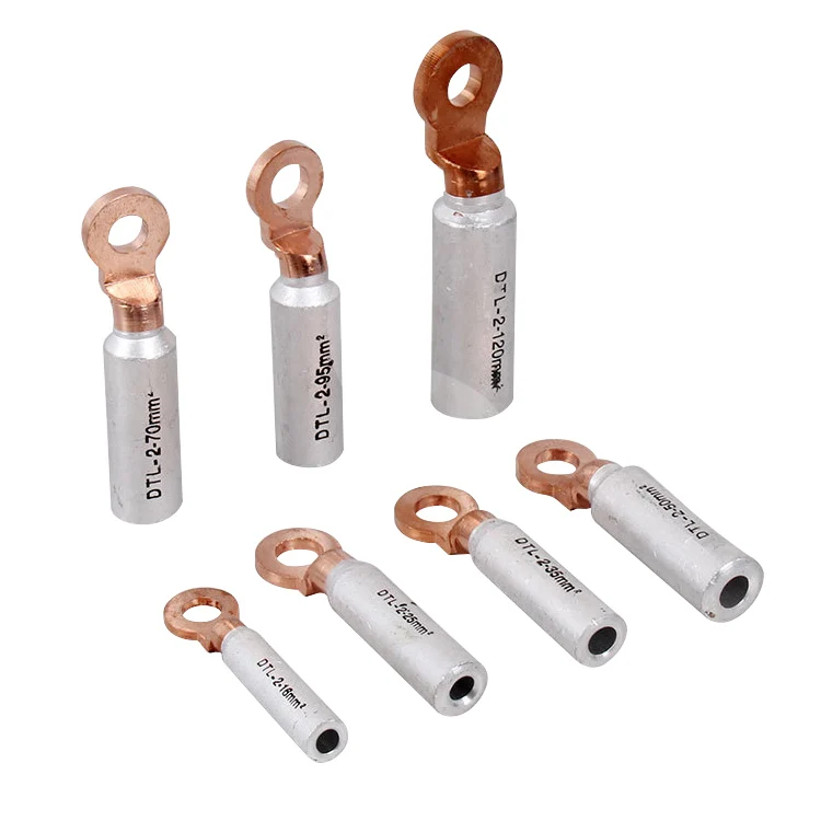 Copper Bimetallic Crimp Double Hole Cable Lugs - Buy Double Hole Cable ...