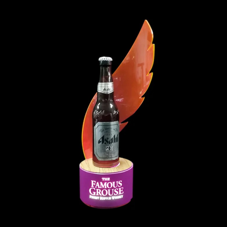 Custom Bottle Shaped LED Beer Bottle Glorifier LED Display