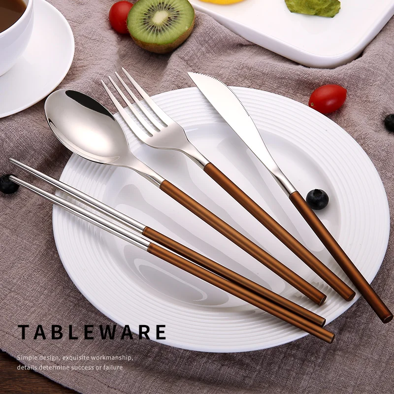 D034 Hongda Patent Design Cutlery Set,Inox 304 Stainless Steel Round ...