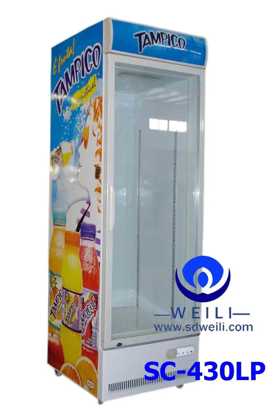430l Display Refrigerator Glass Door Fridge Big Capacity Back Bar ...