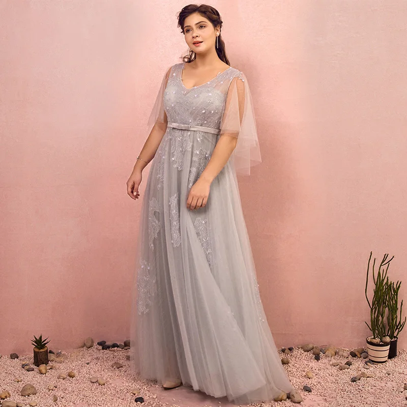 Lsaw017 Latest Evening Dress Plus Size Prom Gowns For Fat Women Muslim ...