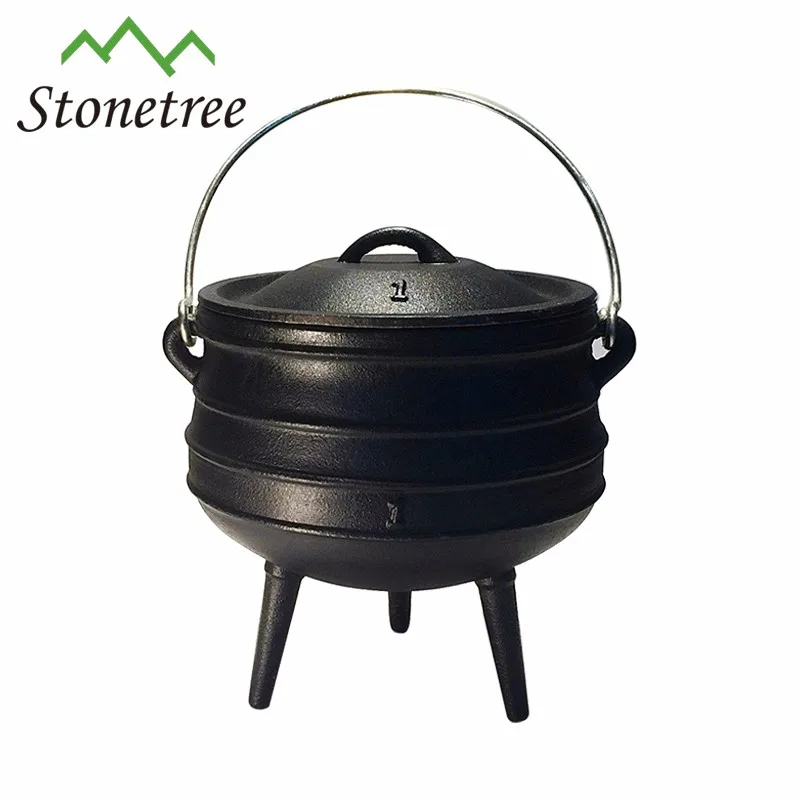 Outdoor South Africa 3 Legged Pots Cauldron / Mini Cast Iron Potjie Pot ...
