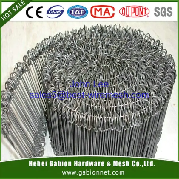 0.8-2mm 10" Pvc Coated Galvanized Copper Plate Double Loop Tie Wire ...