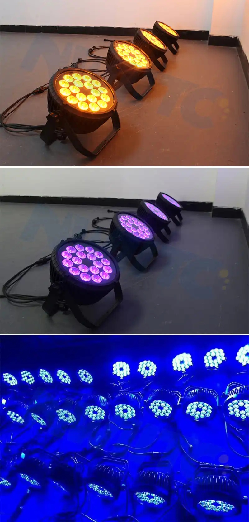 Outdoor IP65 DMX RGBWA UV 6in1 Waterproof LED Uplights
